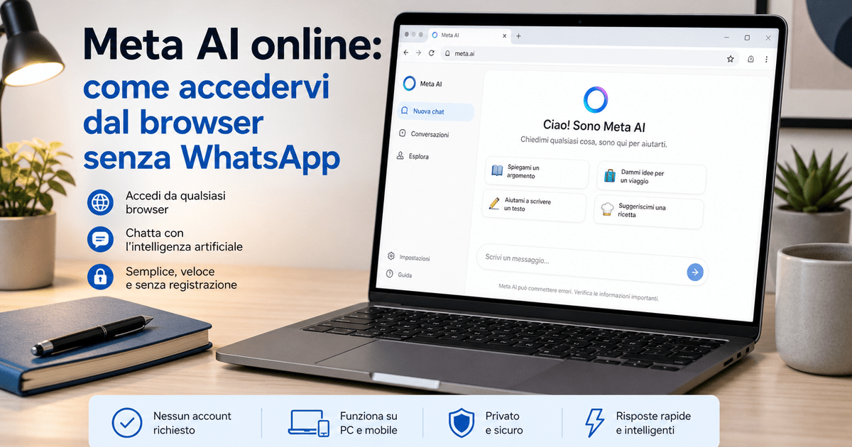 Meta AI online: come accedervi dal browser senza WhatsApp
